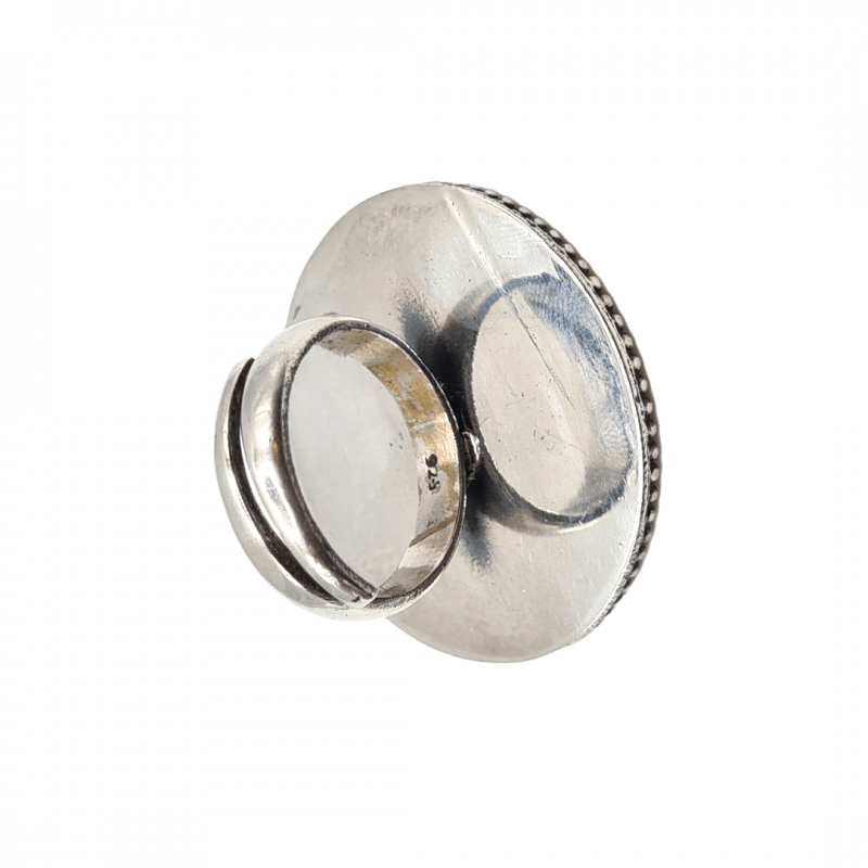 Inel din argint cu aspect vintage - mandala- India - Madammi.ro