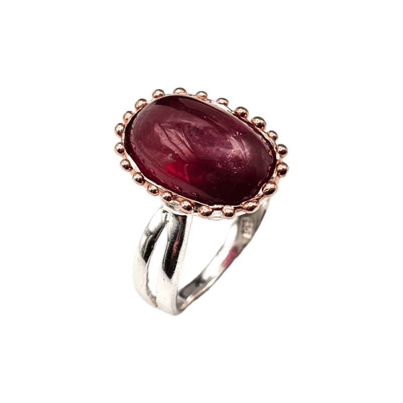 Inel argint cu rubin - Madammi.ro