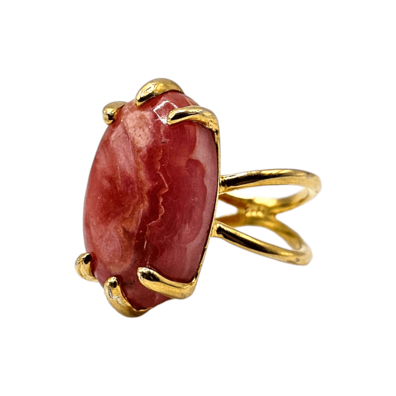 Inel argint cu rodocrozit - Madammi.ro