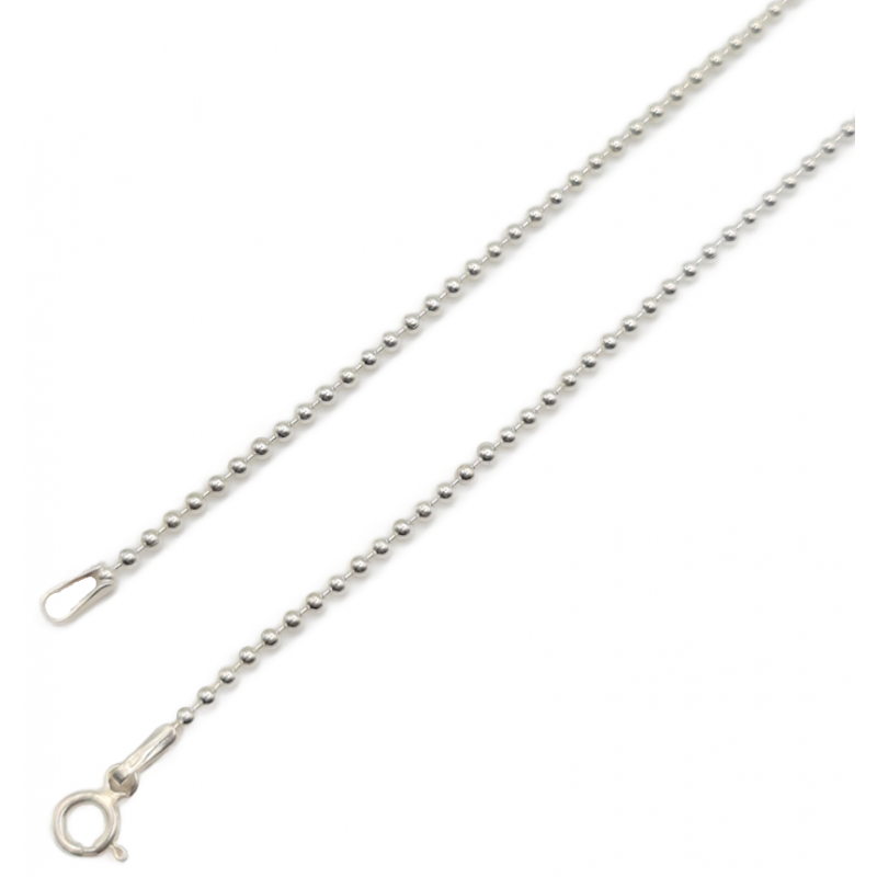 Lantisor argint cu bilute - Madammi.ro