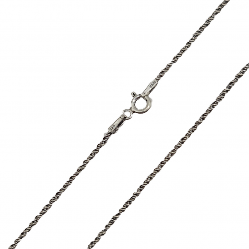 Lantisor argint cu patina - antichizat - Italia - de la Madammi